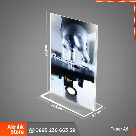 Jual Display menu / Papan menu / Tentcard akrilik / papan menu A5 ...