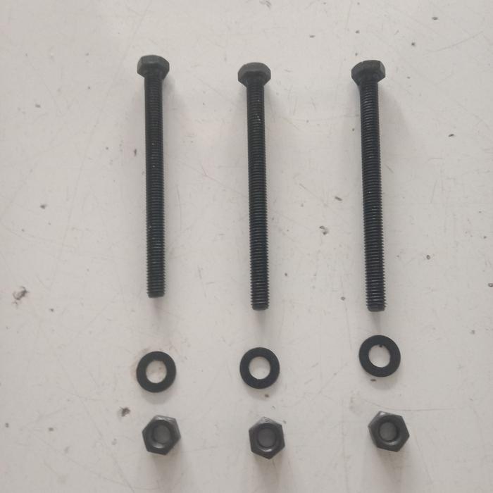 Jual baut+mur+ring plat baja 88,m8x100 full drat kunci 13 - Kab ...