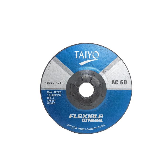 Promo Batu Gerinda 4 Inch TAIYO Flexible 100 X 2.5 AC60 WA60 Mata ...