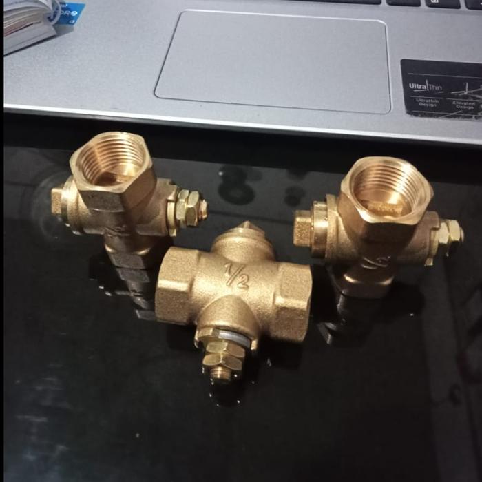 Jual Plug Kran 1/2" / Plug Kran 1/2 Inch Kuningan / Brass Plug Valve 1/ ...