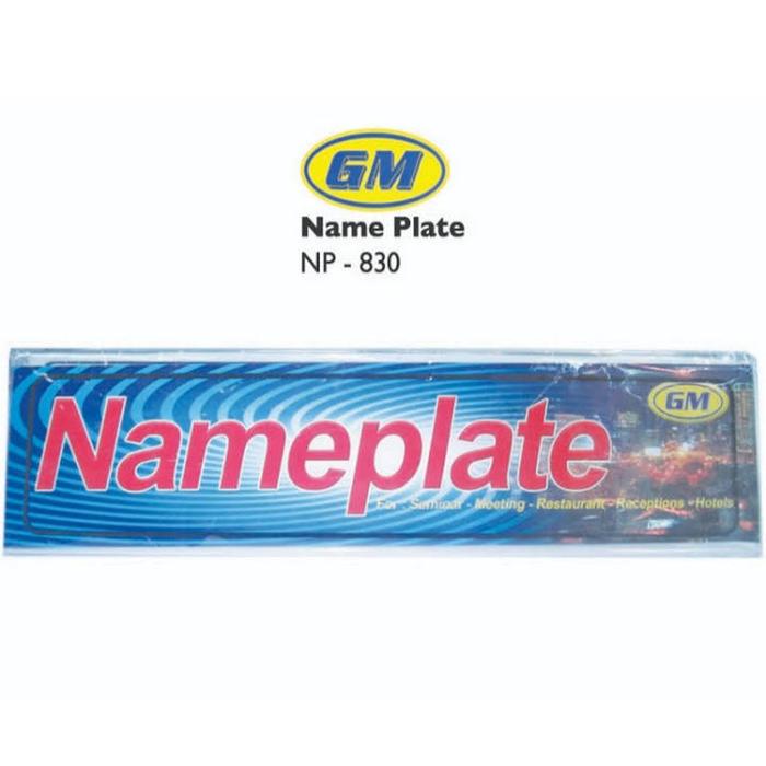 Jual GM NAMEPLATE 830 Akrilik 8 X 30cm type 830 - Kab. Gresik - ATK ...