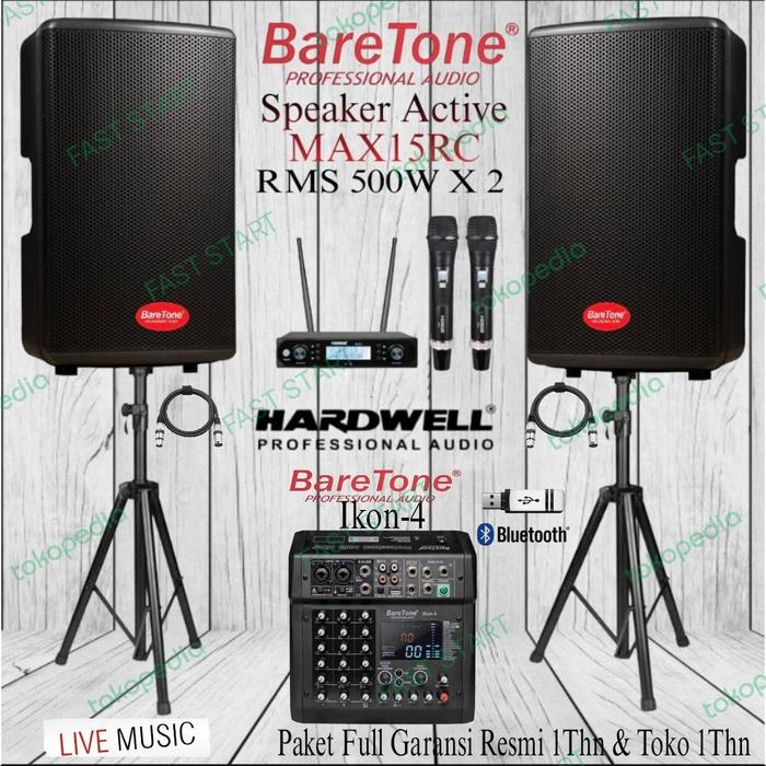 Jual PAKET SOUND SYSTEM AKTIF SPEAKER BARETONE MAX15RC 15 INCH LIVE MUSIK - Jakarta Barat - FAST ...