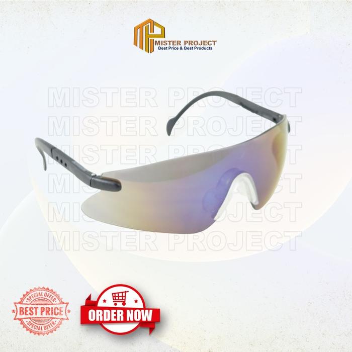 Jual Krisbow kacamata pengaman dengan nosepad (Lensa Biru) - Jakarta ...