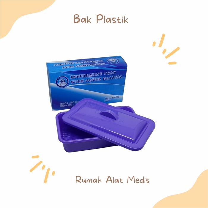 Jual Bak Instrumen 509 Plastik Bak Instrumen Ukuran Sedang Dengan Tutup ...