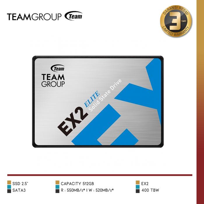Promo TEAM - EX2 SSD 512GB | SSD SATA 512GB T253E2512G0C101 Cicil 0% 3x ...