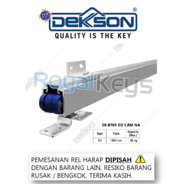 Jual Rel Sliding Pintu Geser Dekson Dekkson SR 8701 D3 1.8 Meter ...