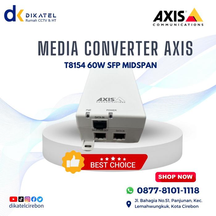 Jual Media Converter AXIS T8154 60 W SFP Midspan - Kota Cirebon ...