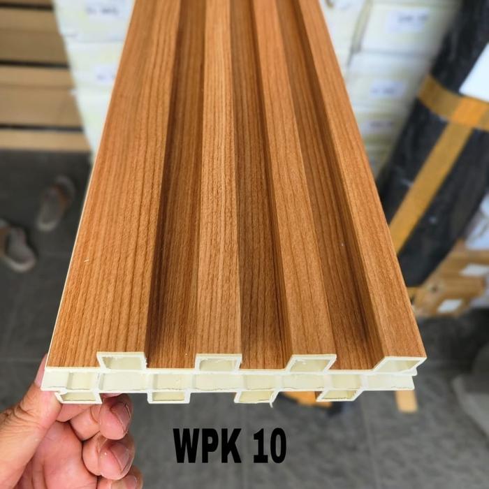 Jual Wpc Wall panel dinding Wood panel kisi kisi 3m - kayu w10, 10cm ...