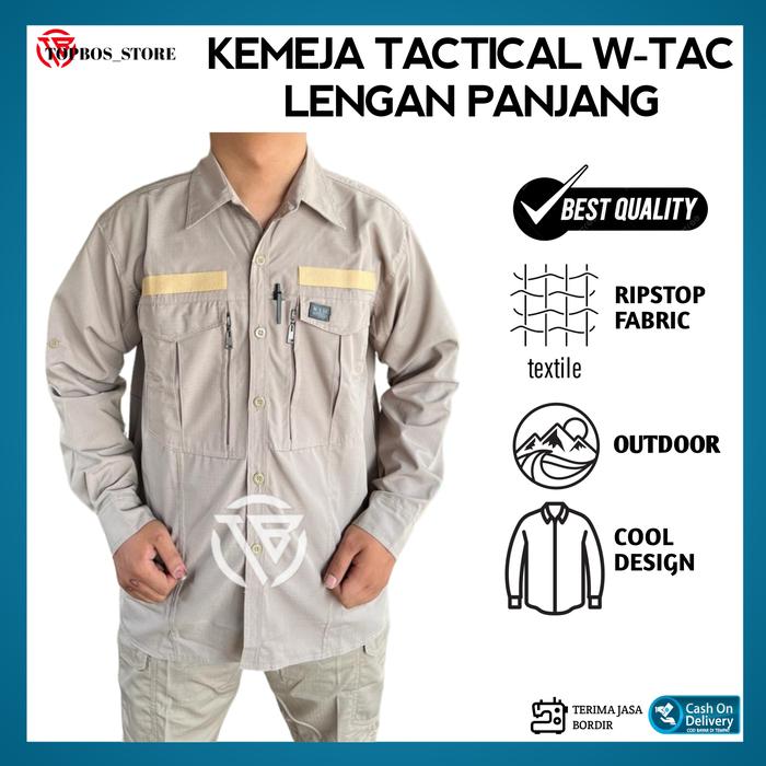 Jual KEMEJA TACTICAL LAPANGAN PDL W TAC LENGAN PANJANG BAJU TACTICAL ...