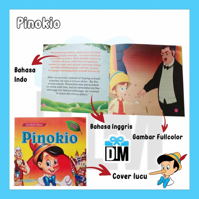 Jual Buku Cerita cinderela Pinokio Legenda Mitos Disney Color Full ...