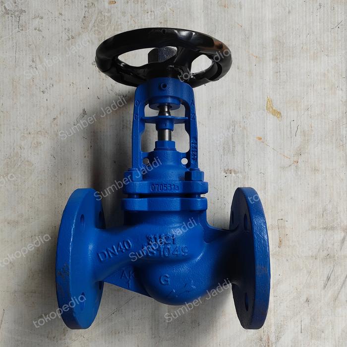 Jual Globe Valve ARIFABA 1 1/2" Inch Steam Bellow Seal DN40 PN25 - PN40 ...
