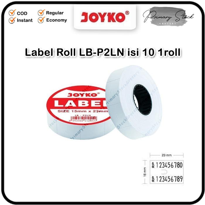 Jual Kertas Stiker Refill Label Harga Joyko 2 Baris MESIN LABEL LB P 2 ...