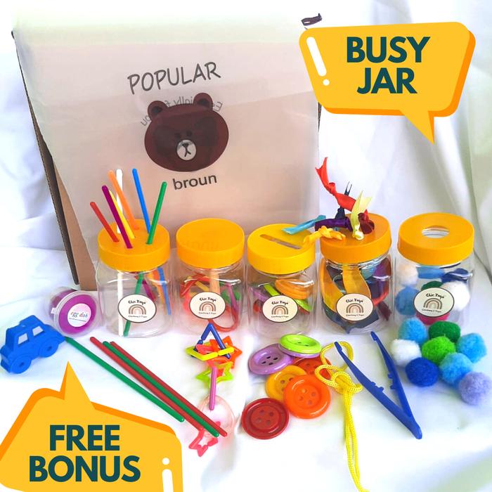 Promo Busy Jar TERMURAH/ Mainan Montessori Anak/ Maian Edukasi - Kab ...
