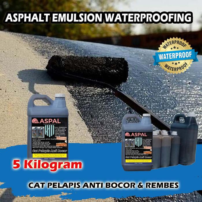 Jual Aspal Cair 5KG Emulsion Pelapis Solusi Atap Dak Bocor ...