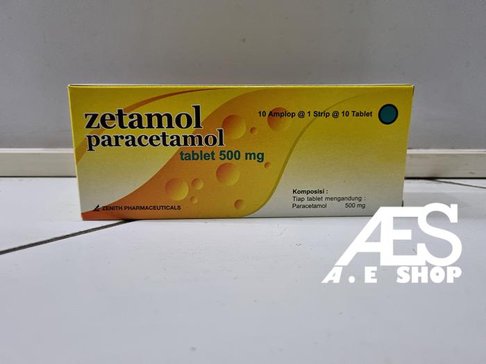 Jual ZETAMOL (PARACETAMOL 500MG) ZENITH . ISI 100 TABLET - Kab. Kebumen ...