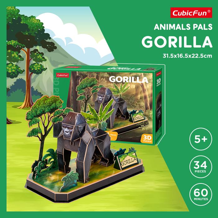 Promo CUBICFUN Animals Pals Gorilla - Mainan 3D Puzzle - Jakarta Pusat ...