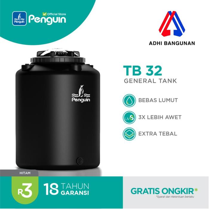 Jual Tangki Tandon Toren Air PENGUIN 300 Liter TB 32 Berbagai Warna ...