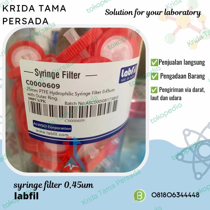 Jual syringe filter 0.45 um - Kota Malang - Krida Tama Persada | Tokopedia