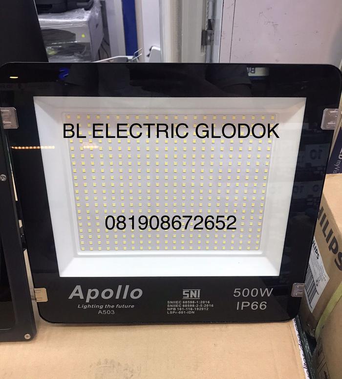 Jual Lampu Sorot LED Apollo 500W Flood Light 500 WATT A503 IP66 OUTDOOR ...