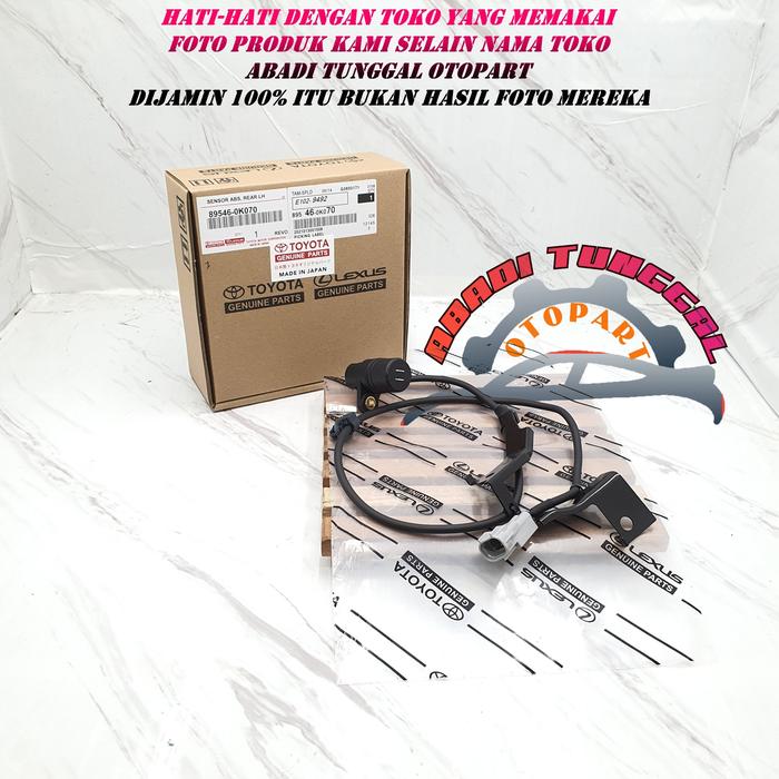 Jual SENSOR ABS BELAKANG SEBELAH KIRI TOYOTA HILUX VIGO 1KD 2KD 89546 ...