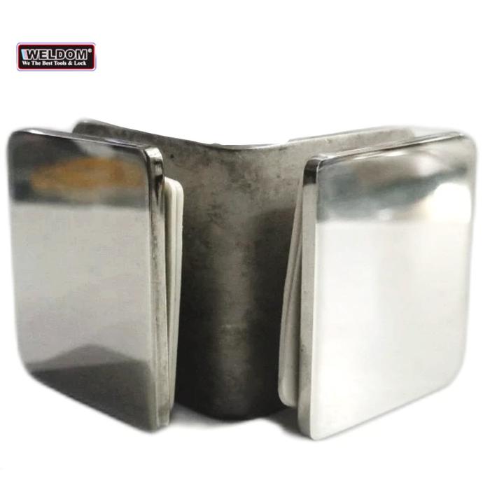 Promo Glass Clip/Jepit Kaca Shower Stainless Glass to Glass Siku 90 ...