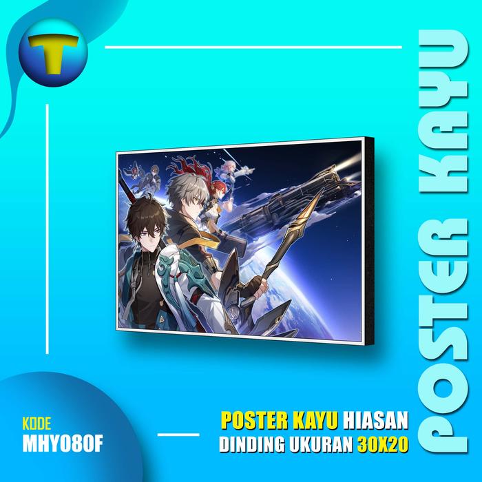 Jual Honkai Star Rail Poster kayu hiasan dinding wall decor pajangan ...