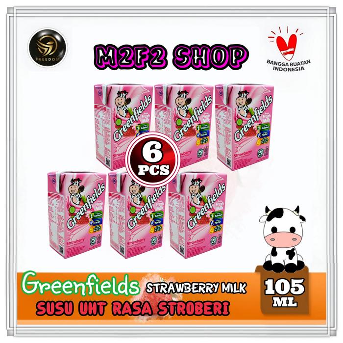 Promo Greenfields Susu Kotak UHT Strawberry Milk | Stroberi - 105 ml (6 Pcs) - Jakarta Pusat ...