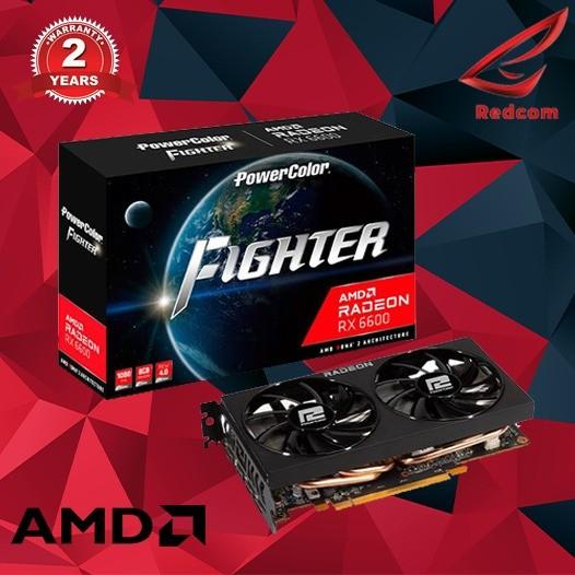 Promo POWERCOLOR Fighter AMD Radeon RX 6600 / RX6600 8GB GDDR6 Cicil 0% ...