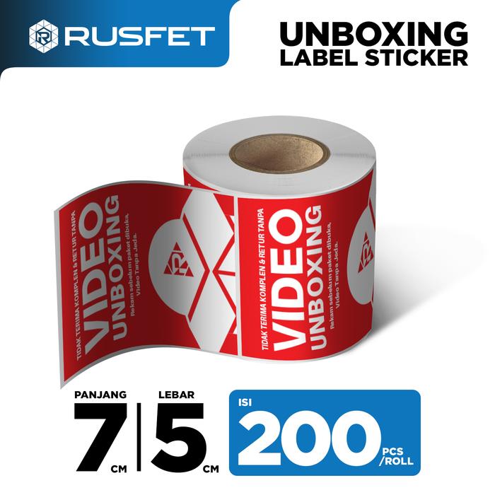 Jual Stiker Unboxing Paket/Stiker Wajib Unboxing/Label Unboxing ...