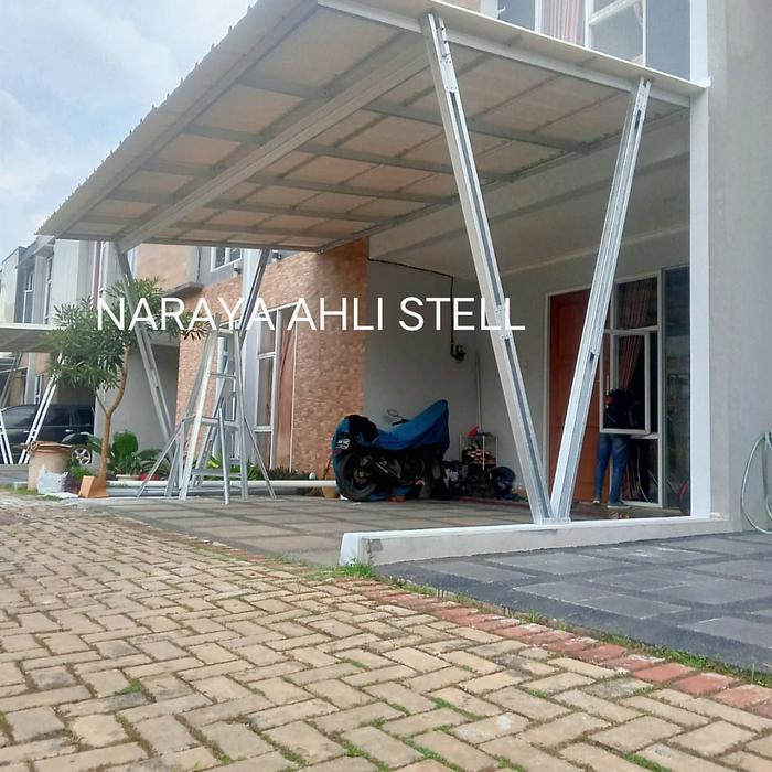 Jual KANOPY RANGKA BAJA RINGAN ATAP ALDERON RS + CAT RANGKA - Kota Depok - NARAYA AHLI STEEL ...