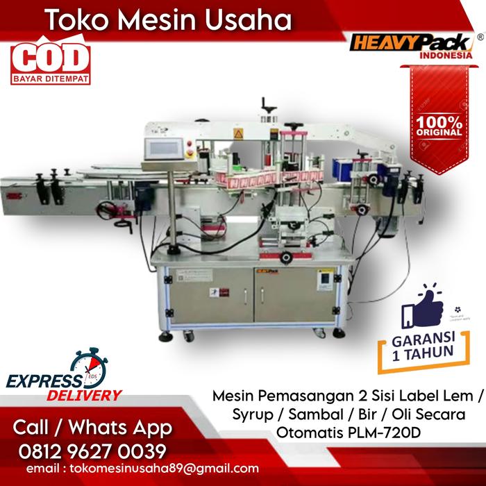 Jual Mesin Label Sticker Botol Otomatis 2 Sisi PLM-720D HEAVYPACK ...