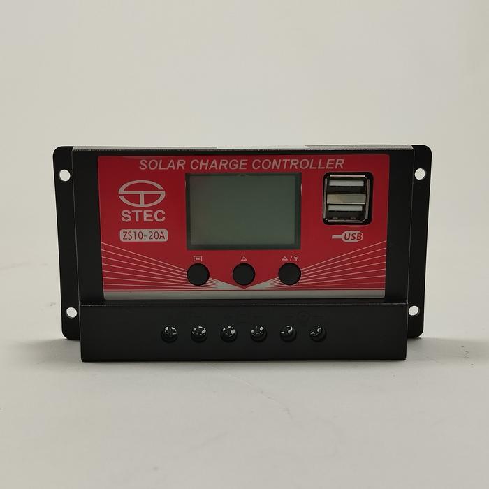 Jual controller 20 A merek stec 12/24v sistem digital SCC 20A MERAH HITAM - Jakarta Barat ...