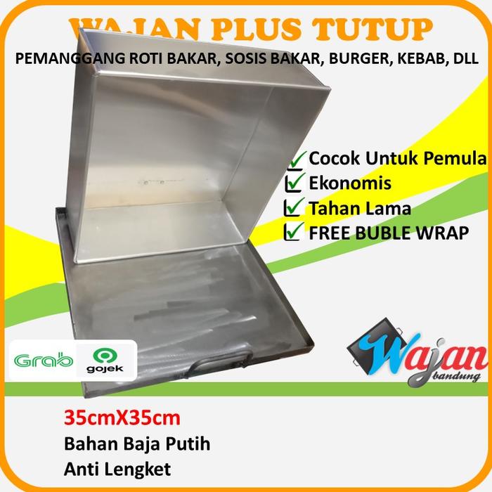 Jual Wajan Datar Kebab dan Burger pancake Japanese plus tutup - 30 ...