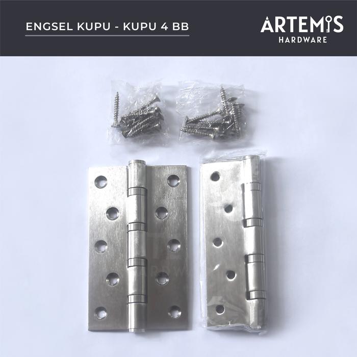 Jual DEA Engsel Pintu Kupu-Kupu 5''x 3''x 3mm - Stainless Steel SUS 201 ...