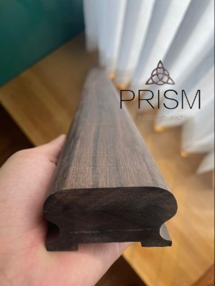 Jual hand rail pegangan railing tangga handle kayu amara ukuran 4x7x200 ...
