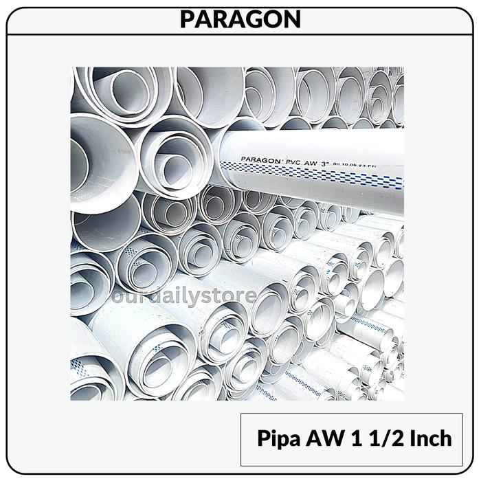 Jual Pipa PVC Air Bersih Paragon AW 1 1/2" Inch 1 Batang - Kota ...