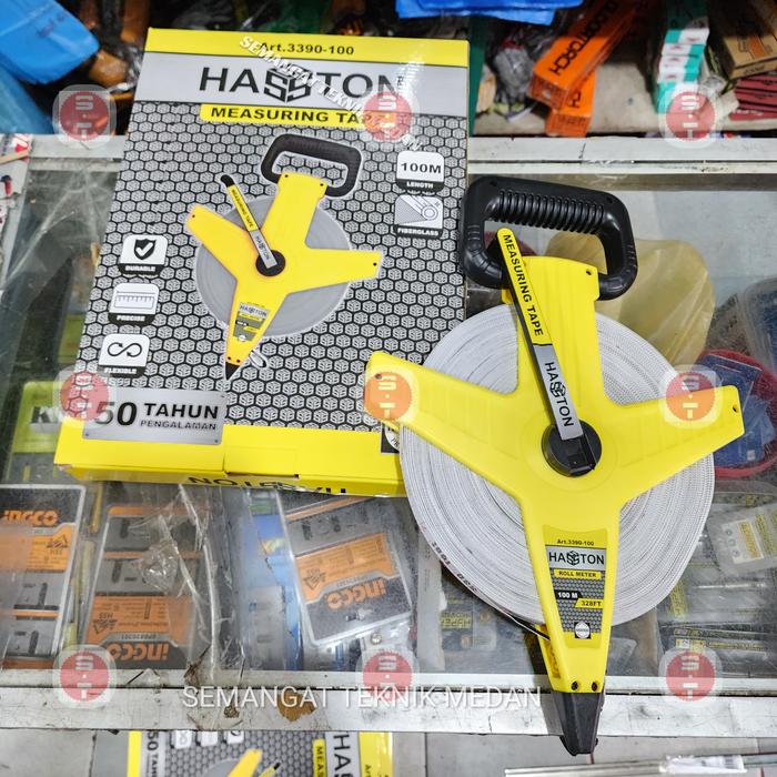 Jual METERAN GULUNG FIBER KAIN ROLL TAPE MEASURE 100M 100 M METER ...
