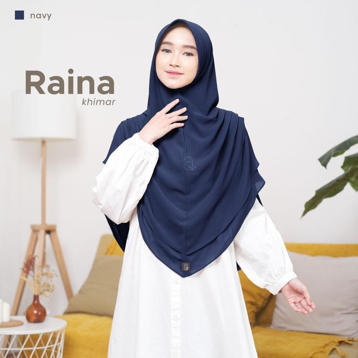 Jual Raina Khimar by Azmeela ( Aksen Ruffle ) - Black, All Size - Kab ...