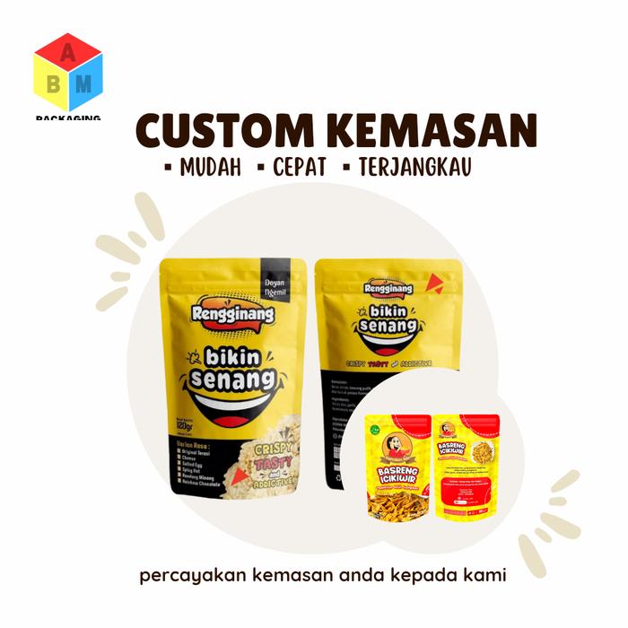 Jual Kemasan Standing Pouch Custom Plastik Kemasan Makanan Snack Murah ...