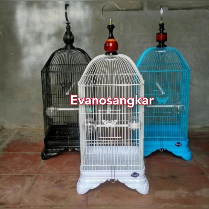 Jual Kandang/sangkar burung lovebird,kenari,robin bentuk oval besi ...