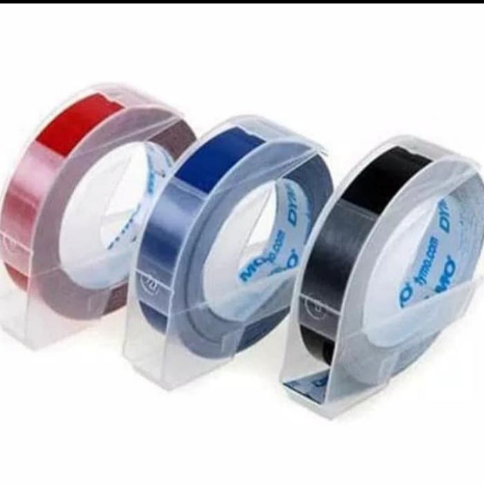 Jual PITA LABEL DYMO EMBOSS 9MM REFFIL LABEL MAKER ASLI DYMO - Jakarta ...