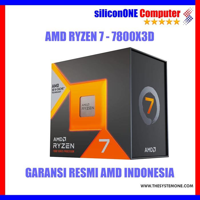 Jual AMD RYZEN 7 - 7800X3D Processor BOX AM5 TDP 120W 5.0Ghz 8CORE ...