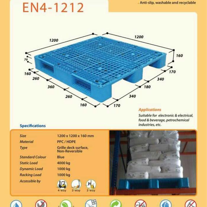 Jual pallet palet plastik 120x120 - Kab. Bekasi - CV. jihan jaya pallet ...