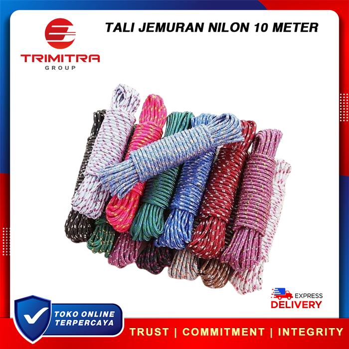 Promo Tali Tambang Nylon / Tali Jemuran Nilon 10 Meter Kuat Tahan Lama ...
