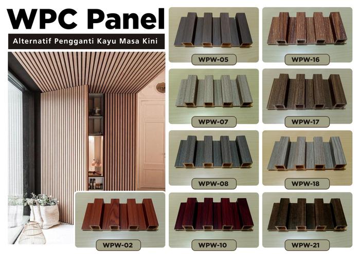 Jual panel wpc dinding | wood wpc panel | wpc kisi dinding motif kayu ...