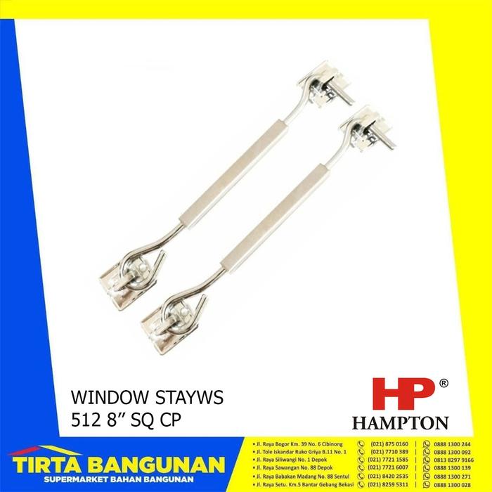 Jual HAMPTON HAK ANGIN WA 512 8" SQ CP/ PENAHAN JENDELA @2 PCS - Kota ...