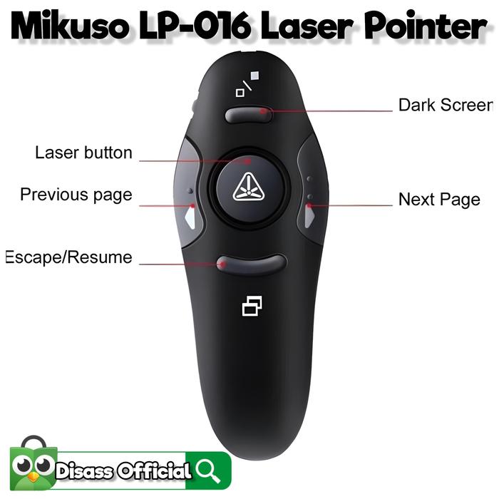 Jual MIKUSO LP016 Laser Pointer Presenter Mikuso LP-016 Remote ...