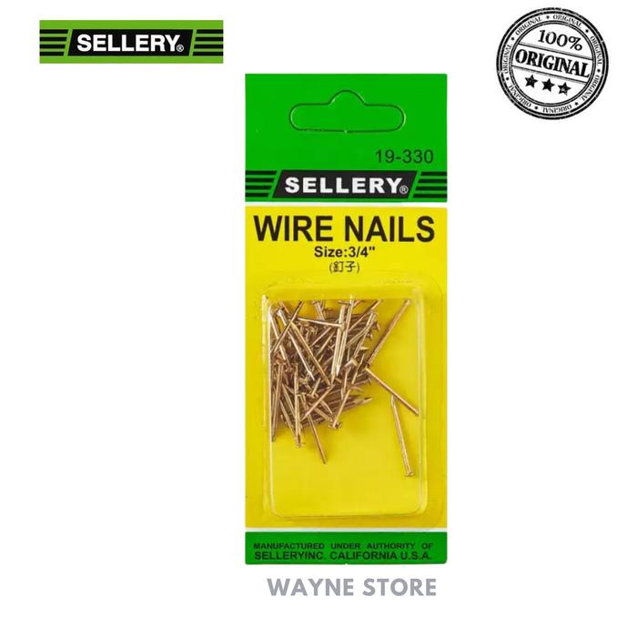 Jual Paku Halus Wire Nails 3/4" Paku Jarum Kuningan 55 pcs SELLERY 19 ...
