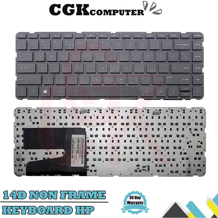 Jual Keyboard Laptop HP Pavilion 14-D TPN-F100 Tpn-F114 No Frame 2 Baut ...