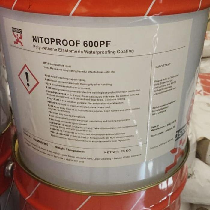 Jual FOSROC NITOPROOF 600PF /PAIL 22KG BLACK - Jakarta Barat - TK Rw ...